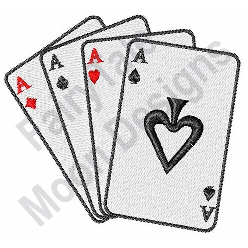 Playing Cards Machine Embroidery Design Embroidery Designs - Etsy