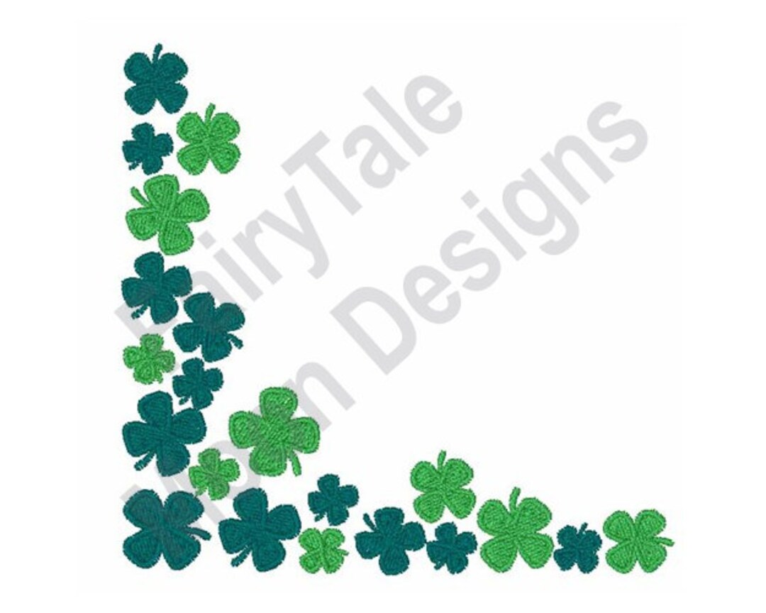Shamrock Corner - Machine Embroidery Design, Saint Patrick's Day ...