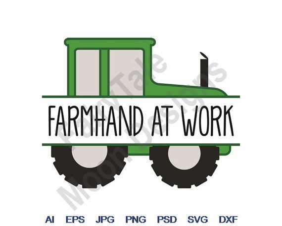 Farmhand at Work Svg Dxf Eps Png Jpg Vector Art | Etsy UK