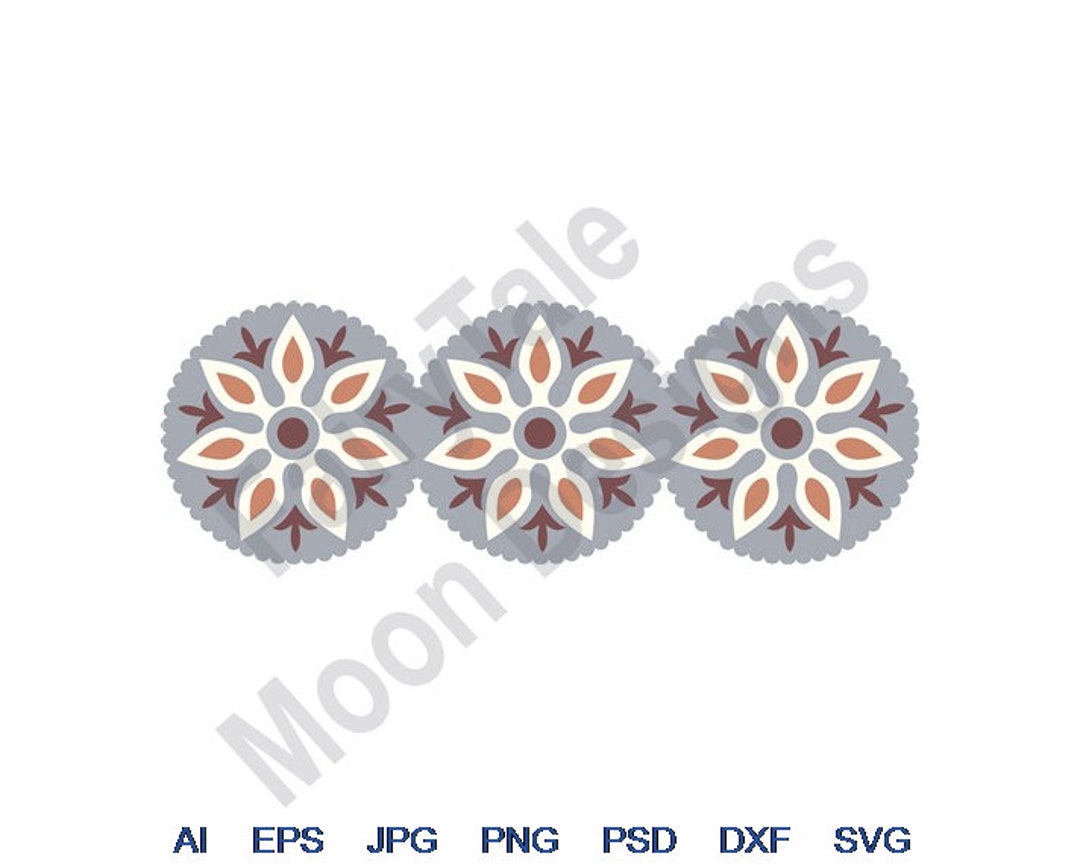 Round Border Svg, Dxf, Eps, Png, Jpg, Vector Art, Clipart, Cut File ...