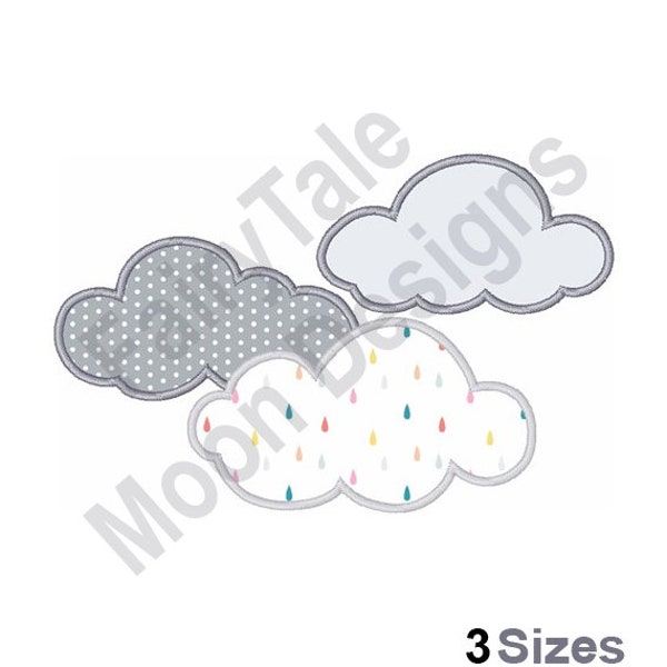 Clouds Applique - Etsy