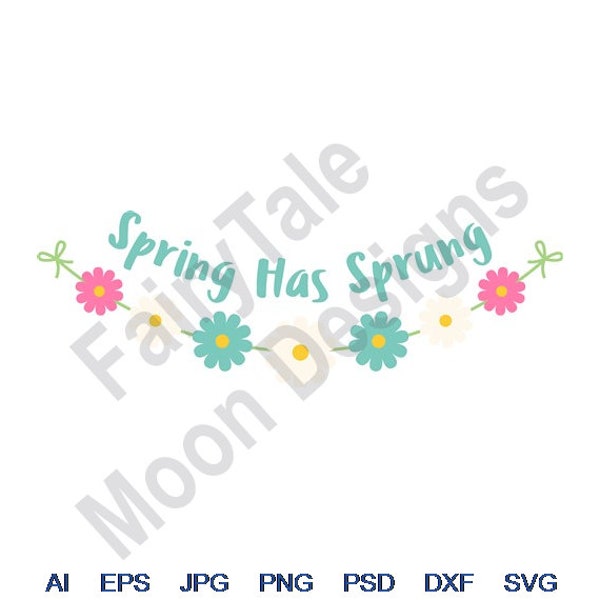 Spring Has Sprung Clipart - Etsy