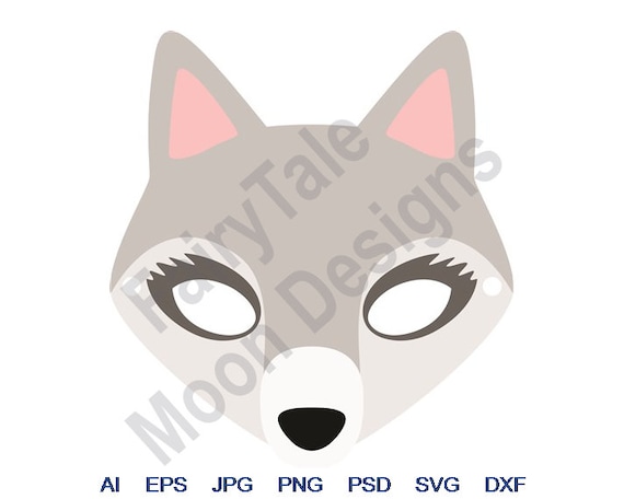 Wolf Mask Svg Dxf Eps Png Jpg Vector Art Clipart Cut - Etsy New Zealand