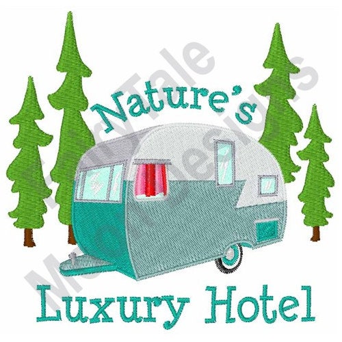 Camper and Flamingos Machine Embroidery Design Travel | Etsy