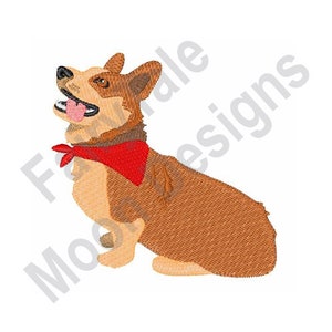 Pembroke Welsh Corgi - Machine Embroidery Design, Corgi Dog Embroidery ...