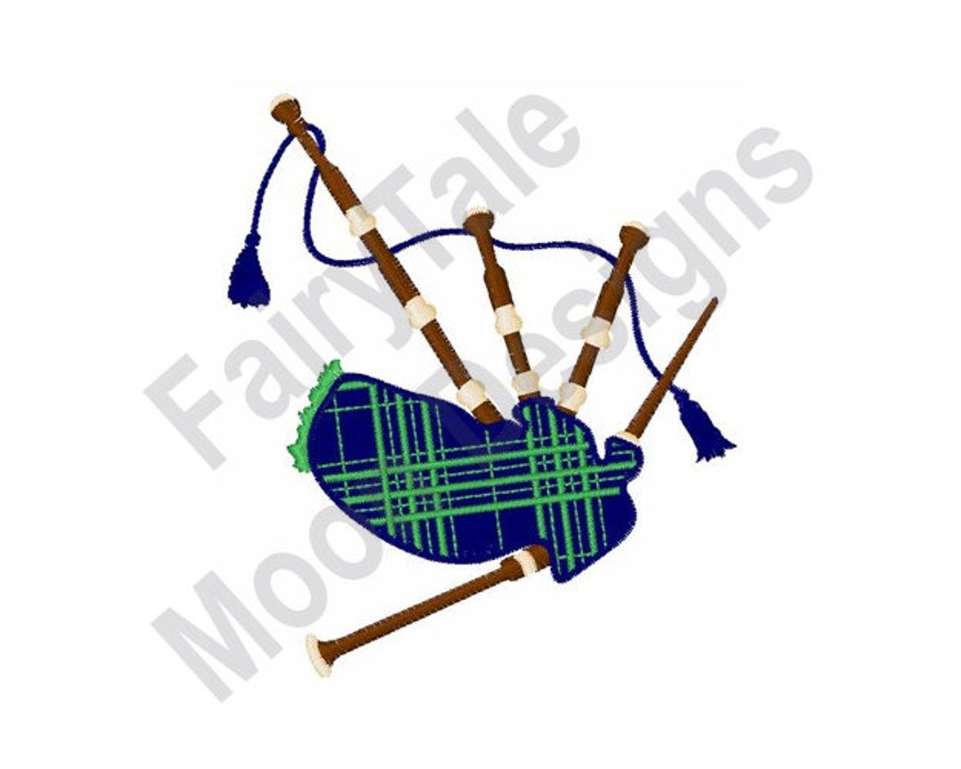 Scottish Bagpipes - Machine Embroidery Design, Bagpipes Embroidery ...