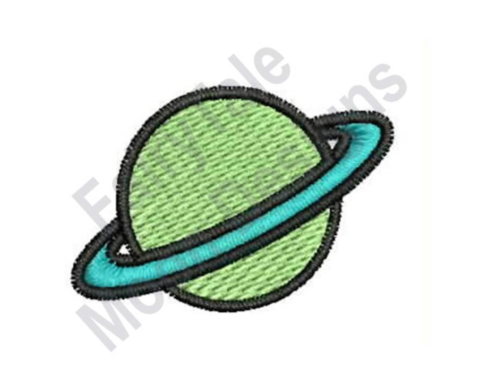 Planet Saturn - Machine Embroidery Design, Saturn Embroidery Pattern ...