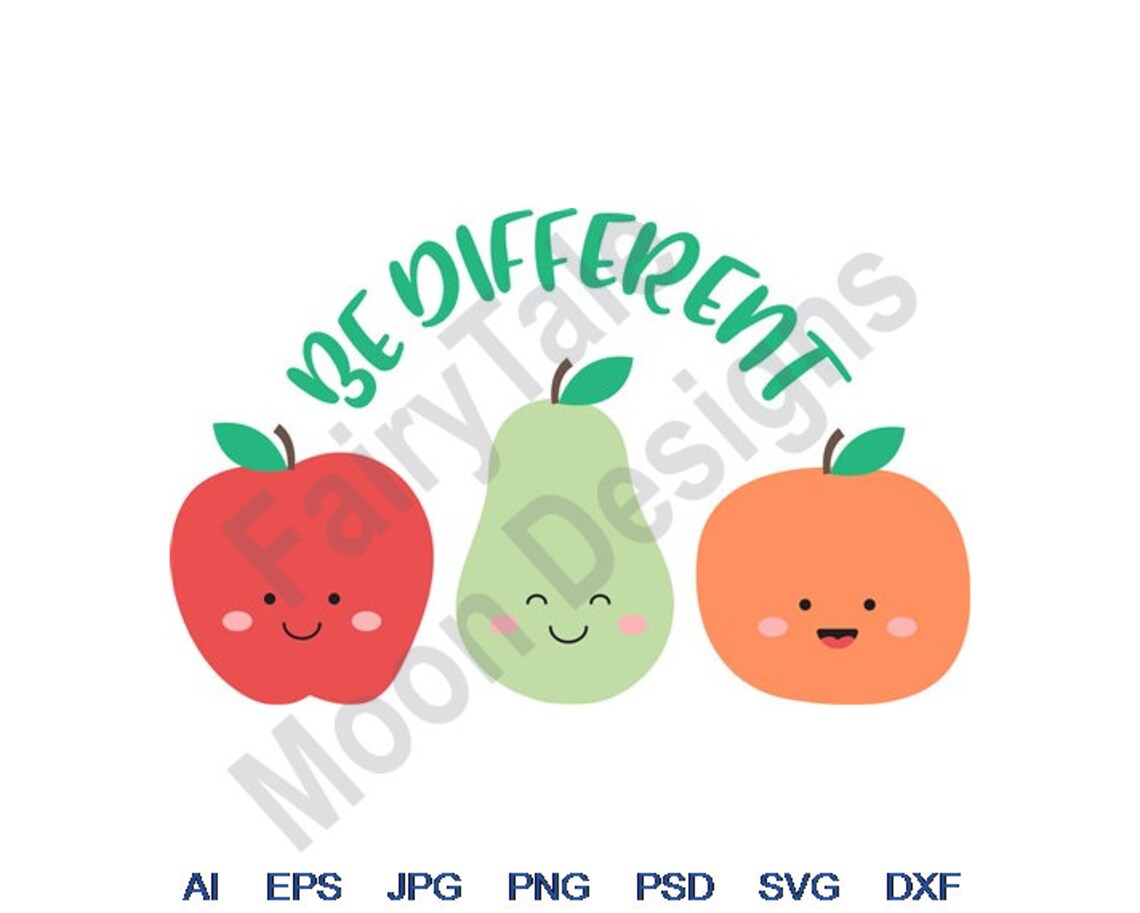 Be Different Svg Dxf Eps Png Jpg Vector Art Clipart - Etsy