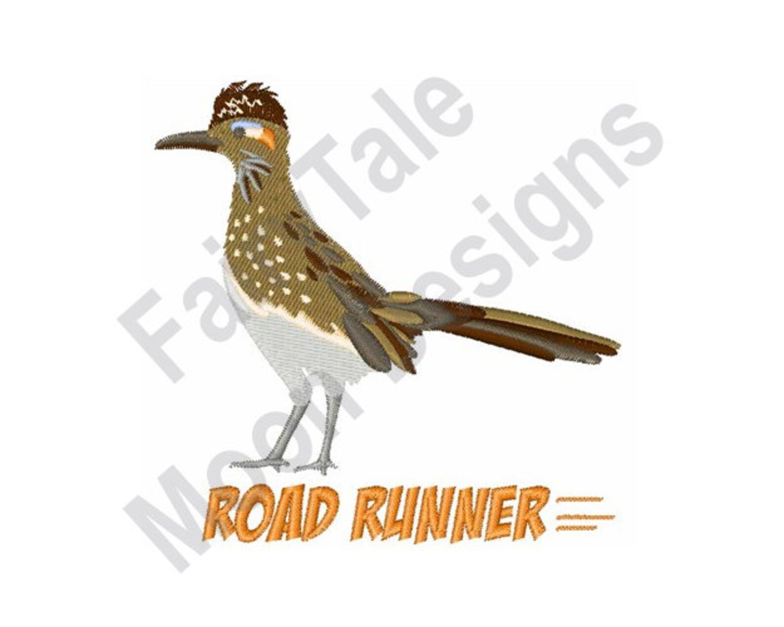 Road Runner Machine Embroidery Design Roadrunner Embroidery - Etsy
