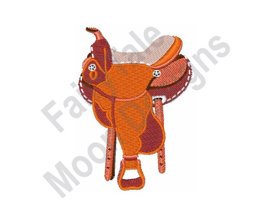Western Saddle - Machine Embroidery Design, Cowboy Saddle Embroidery ...