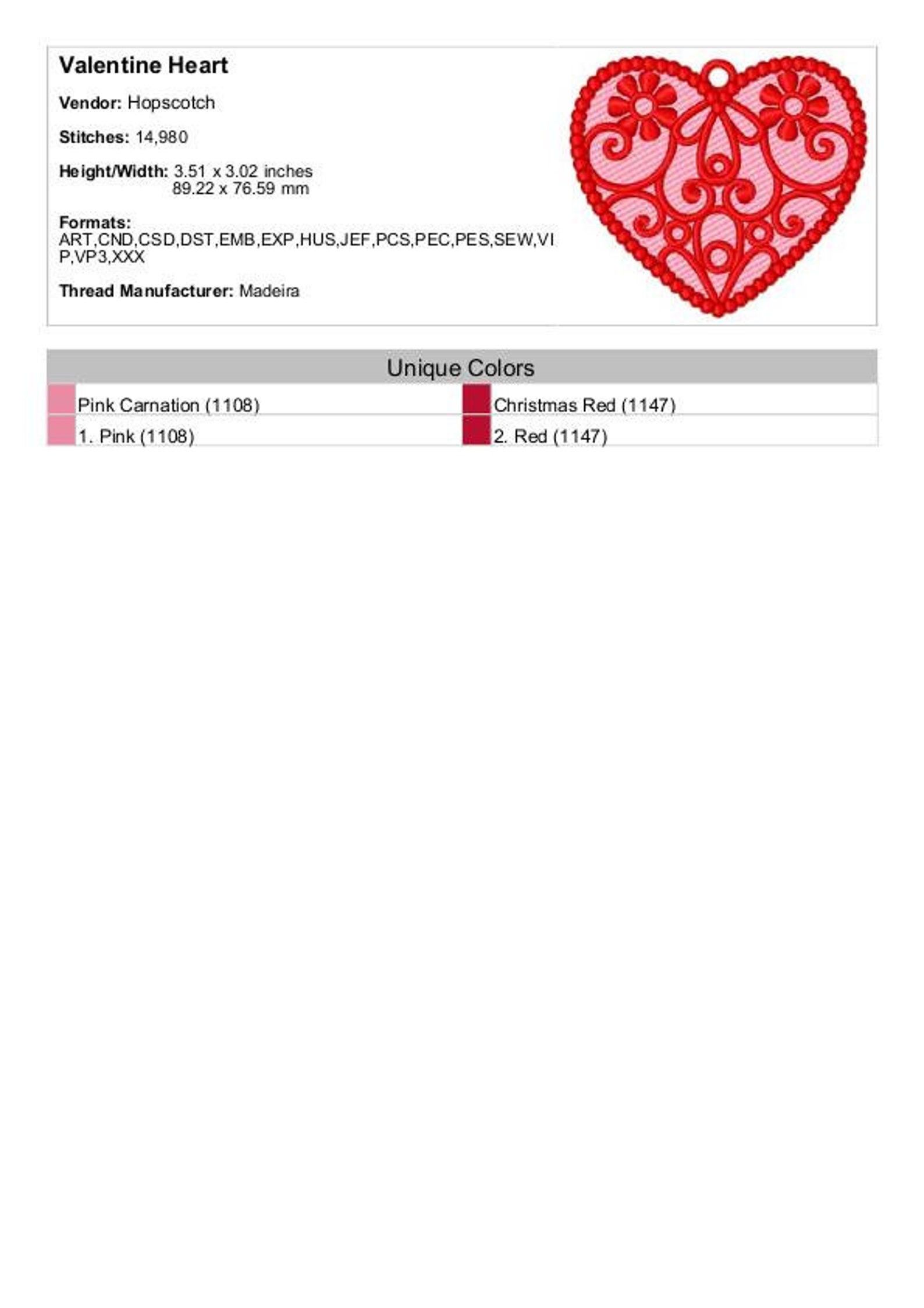 FSL Valentine Heart - Machine Embroidery Design, Freestanding Lace ...