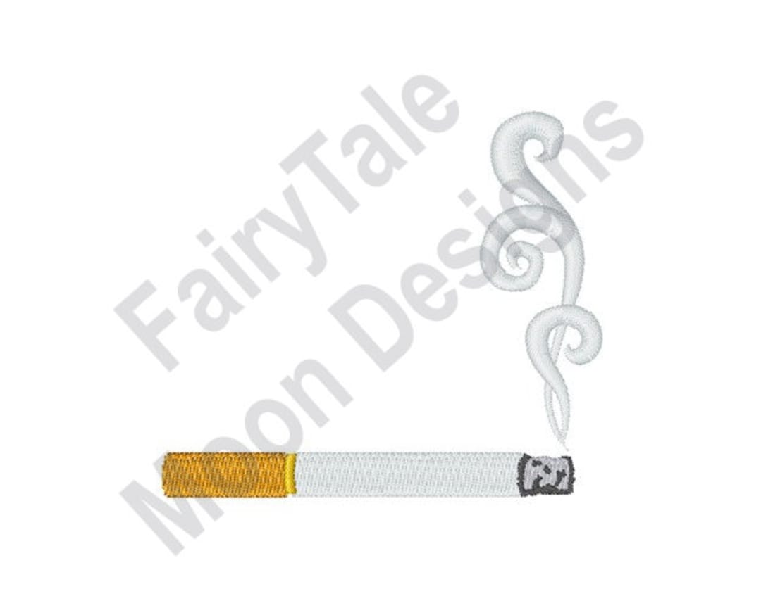 Cigarette - Machine Embroidery Design, Smoking Cigarette Embroidery ...