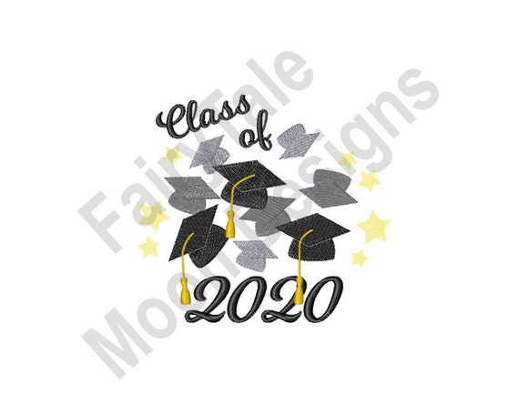 Class of 2020 Machine Embroidery Design School Graduation | Etsy