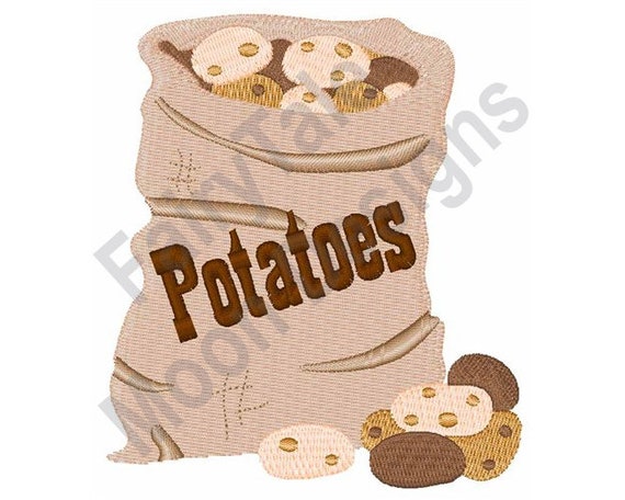Potato Sack Machine Embroidery Design Potatoes Bag - Etsy