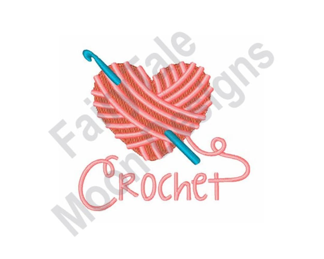 Crochet - Machine Embroidery Design, Crochet Hook Embroidery Pattern ...