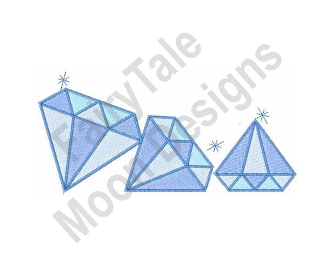 Diamonds - Machine Embroidery Design, Diamond Crystals Embroidery ...