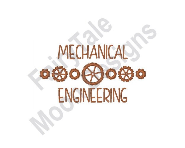 Mechanical Engineering Machine Embroidery Design Mechanical - Etsy