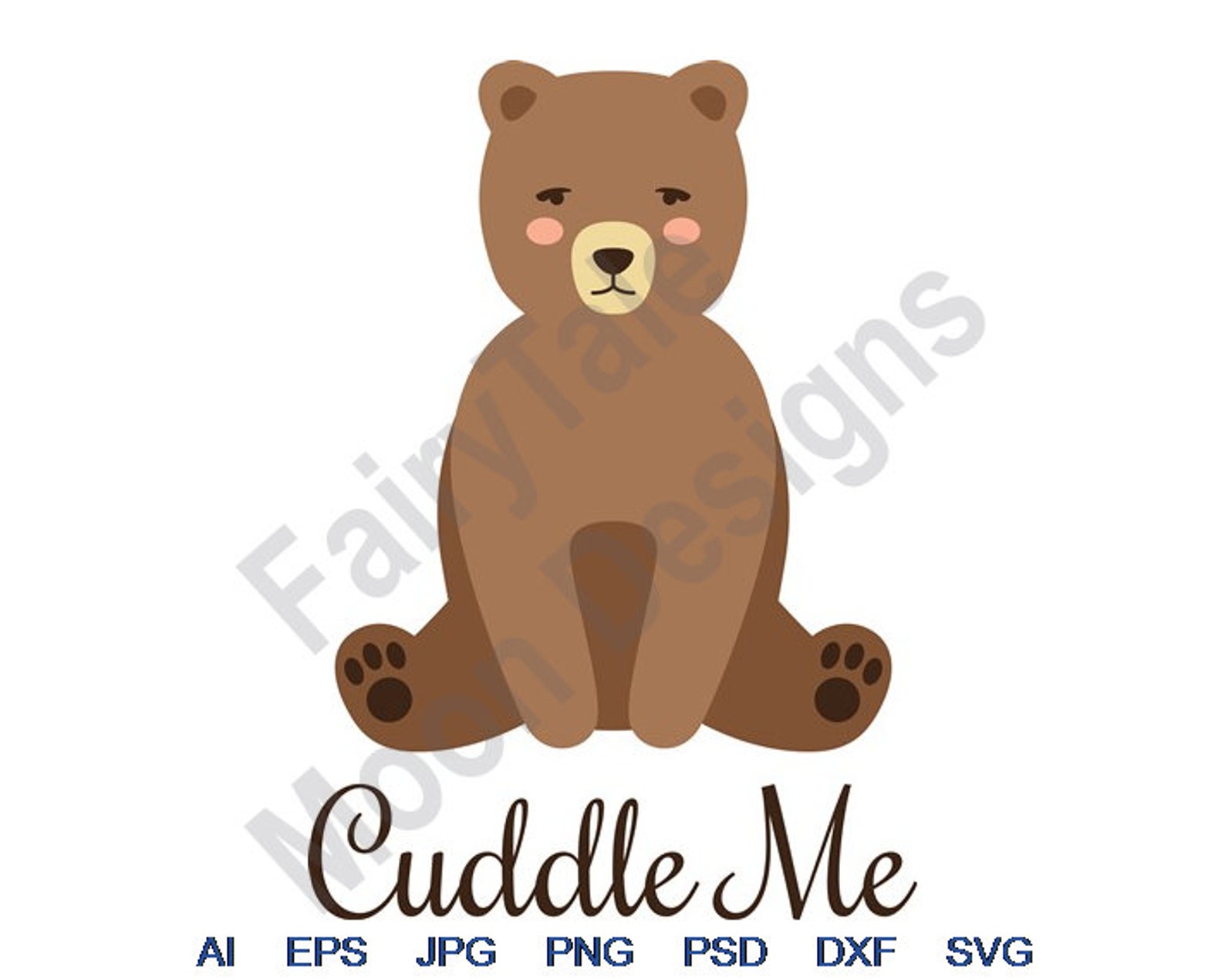 Cuddle Me Svg Dxf Eps Png Jpg Vector Art Clipart Cut - Etsy
