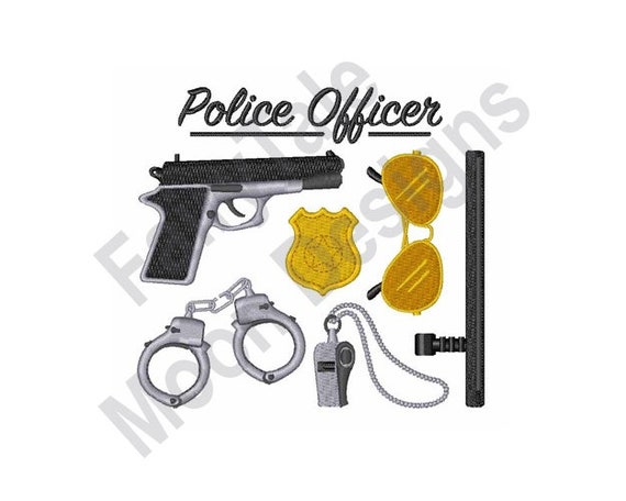Law Enforcement Tools Machine Embroidery Design Police - Etsy