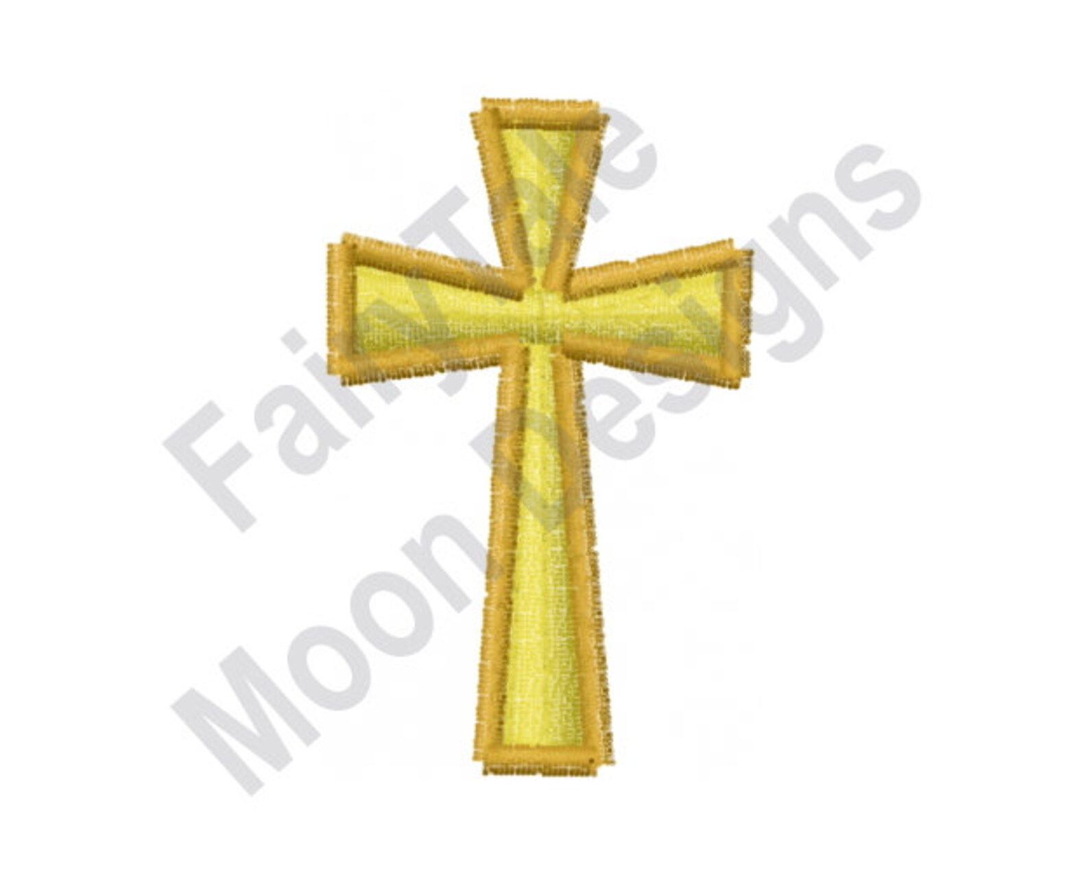 Golden Cross Machine Embroidery Design Christian Cross | Etsy