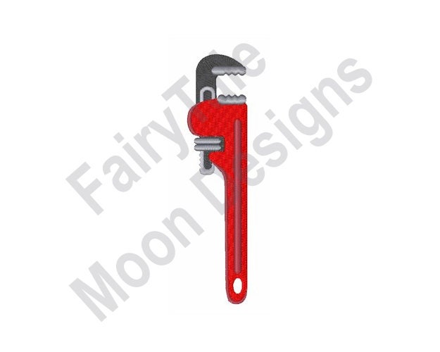 Pipe Wrench Machine Embroidery Design - Etsy