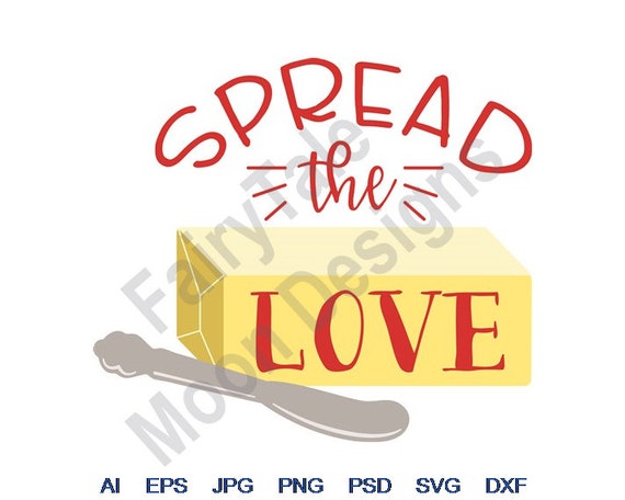 Spread the Love Svg Dxf Eps Png Jpg Vector Art - Etsy
