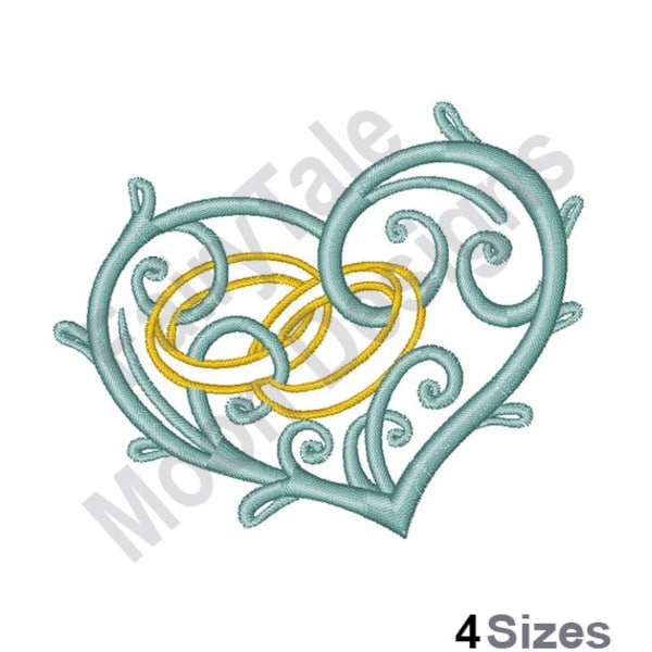 Wedding Bands Machine Embroidery - Etsy