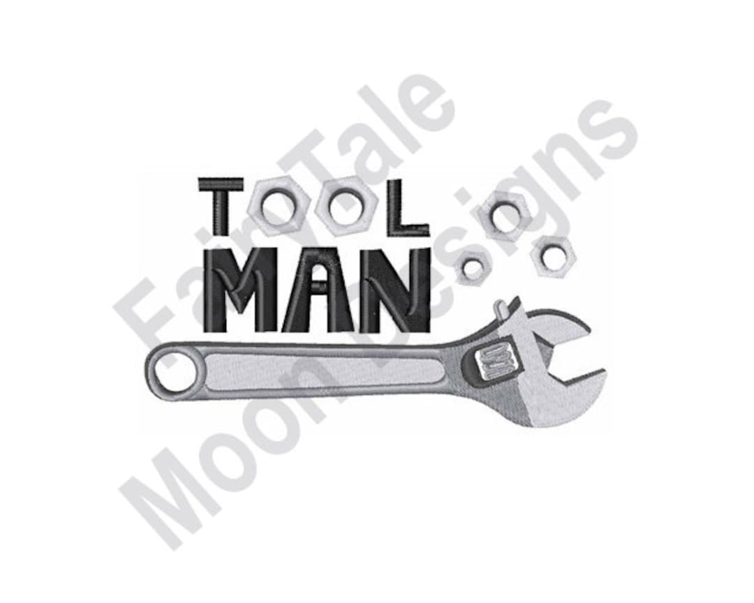 Tool Man - Machine Embroidery Design, Adjustable Wrench Embroidery ...