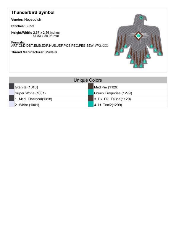 Thunderbird Symbol Machine Embroidery Design Native - Etsy Canada