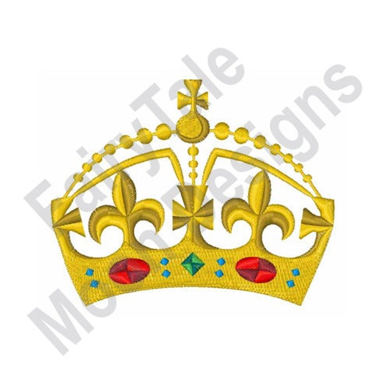 Crown Embroidery Pattern - Etsy