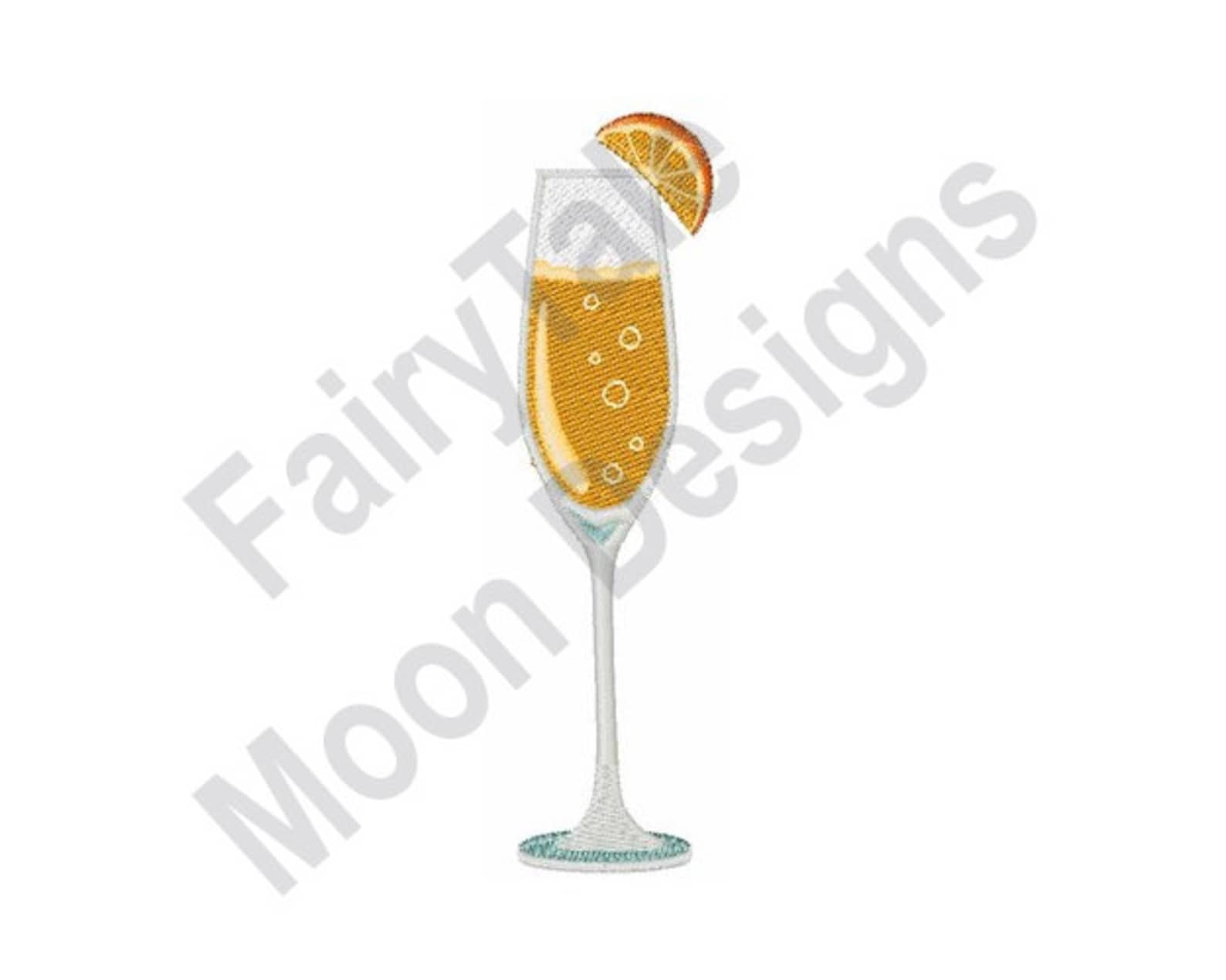 Mimosa Drink Machine Embroidery Design Mimosa Cocktail - Etsy
