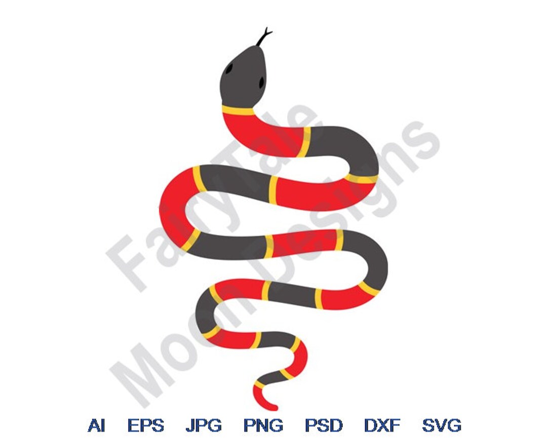 Snake Svg, Dxf, Eps, Png, Jpg, Vector Art, Clipart, Cut File, Milk ...