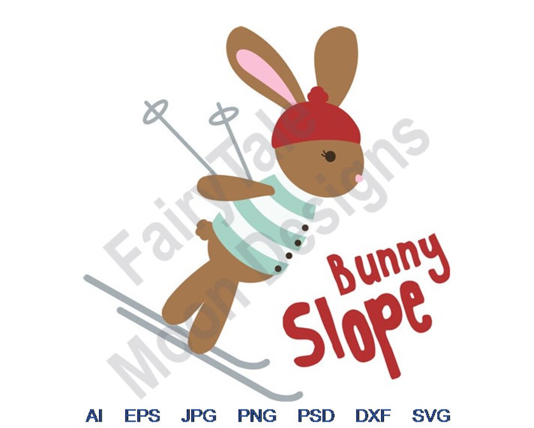 Bunny Slope Svg, Dxf, Eps, Png, Jpg, Arte vectorial, Imágenes ...
