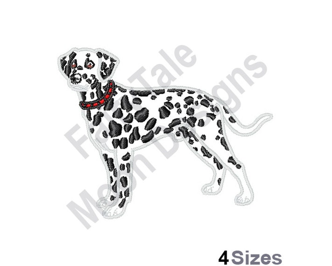 Dalmatian - Machine Embroidery Design, Dog Outline Embroidery Pattern ...