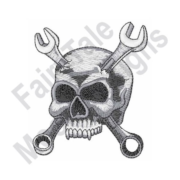 Skull With Wrenches - Etsy