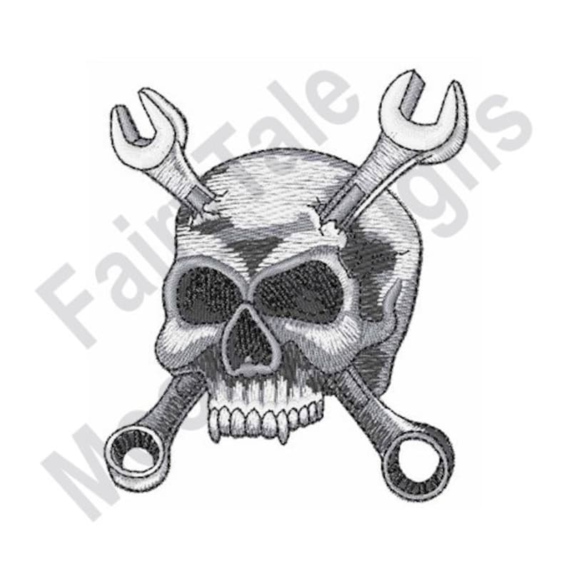 Skull With Wrenches - Etsy