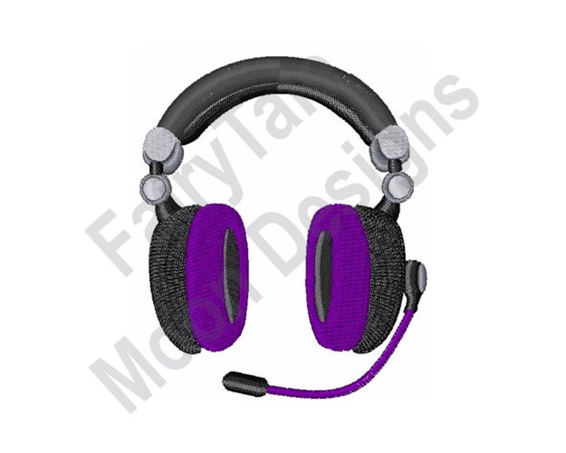 Headphones Machine Embroidery Design Headphones Embroidery - Etsy