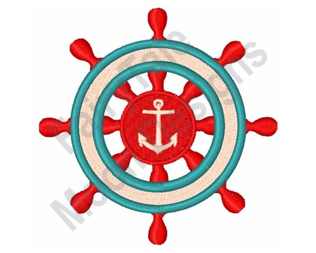 Ship's Wheel - Machine Embroidery Design, Boat's Wheel Embroidery ...