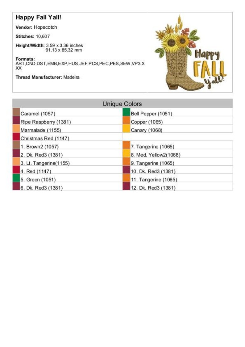 Happy Fall Y'all Machine Embroidery Design Autumn - Etsy