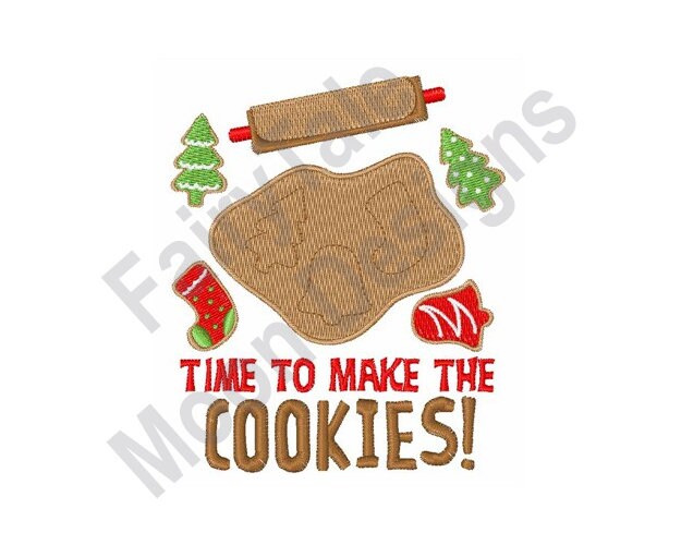 Time to Make the Cookies Machine Embroidery Design - Etsy