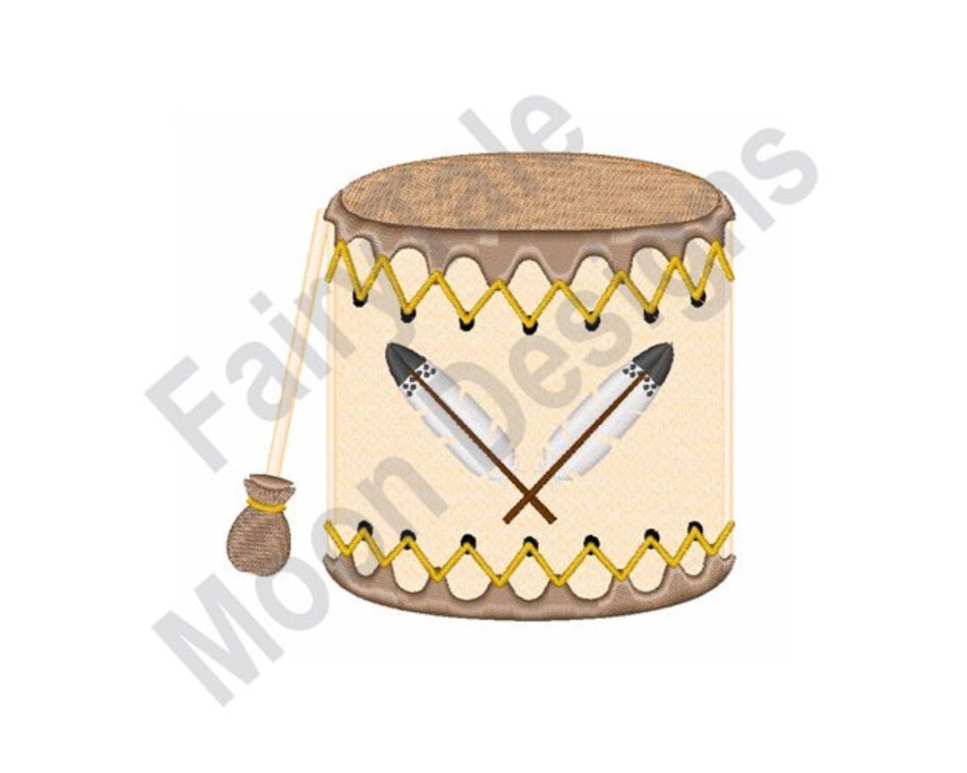 Native American Drum - Machine Embroidery Design, Southwestern Drum ...