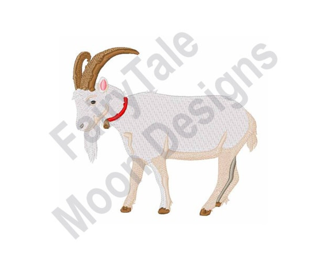 Billy Goat Machine Embroidery Design Domestic Goat - Etsy