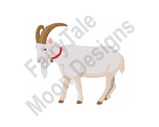 Billy Goat Machine Embroidery Design Domestic Goat - Etsy