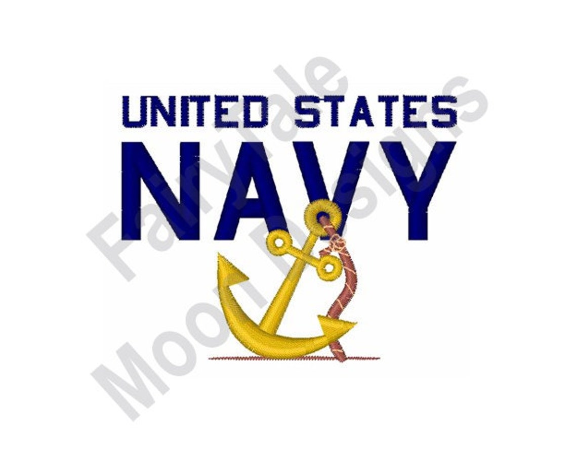United States Navy Machine Embroidery Design Marine Sailor | Etsy
