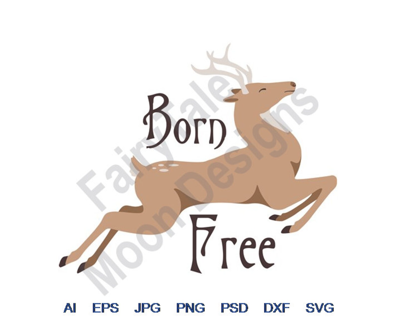 Born Free Svg Dxf Eps Png Jpg Vector Art Clipart Cut - Etsy