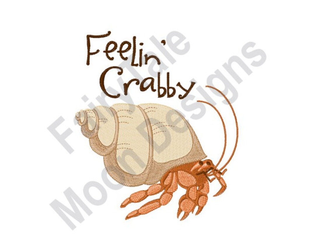 Feelin' Crabby - Machine Embroidery Design, Crab Embroidery Pattern ...