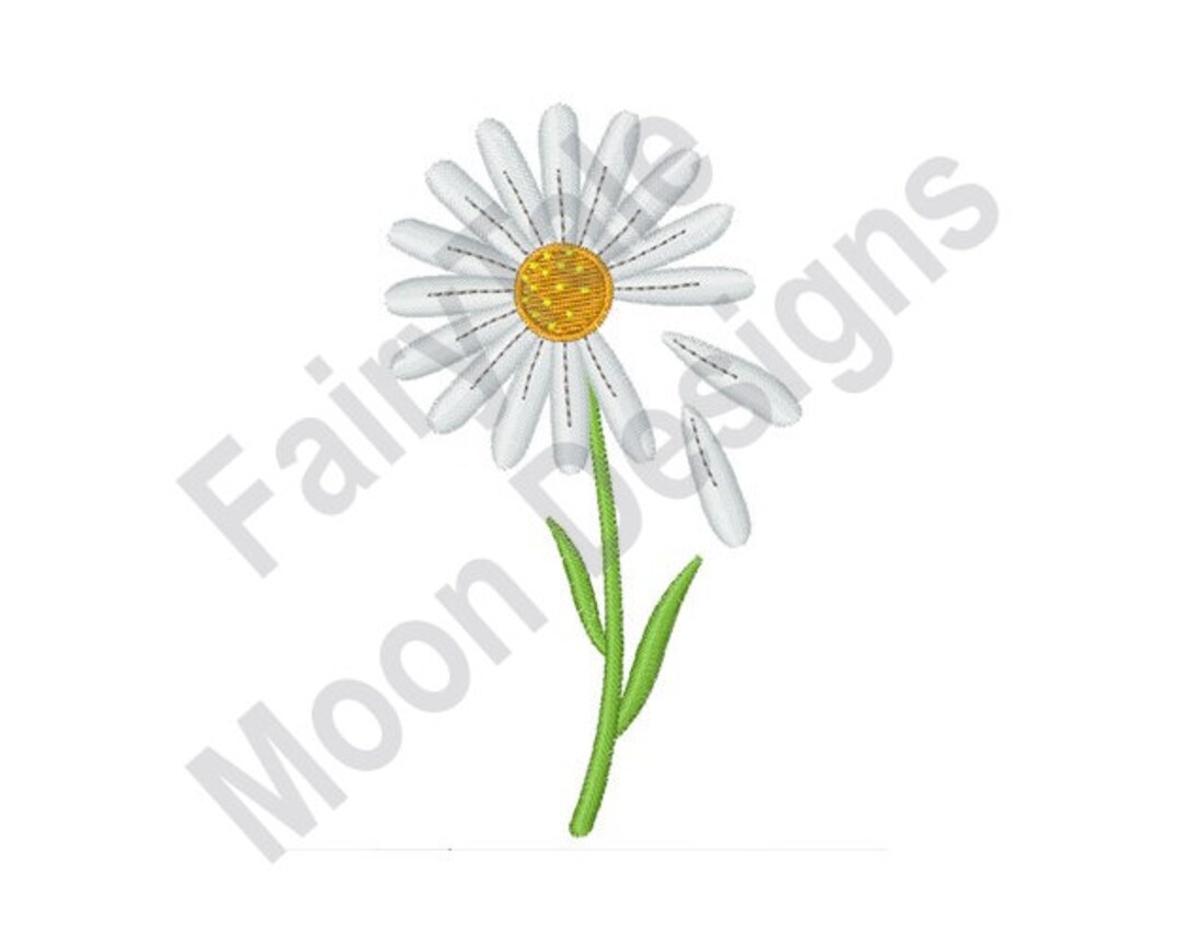 Daisy - Machine Embroidery Design, Spring Flower Embroidery Pattern ...