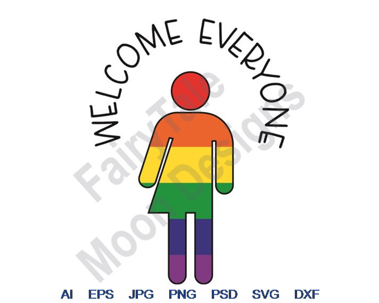 Welcome Everyone Svg Dxf Eps Png Jpg Vector Art - Etsy UK