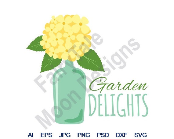 Garden Delights Svg Dxf Eps Png Jpg Vector Art - Etsy