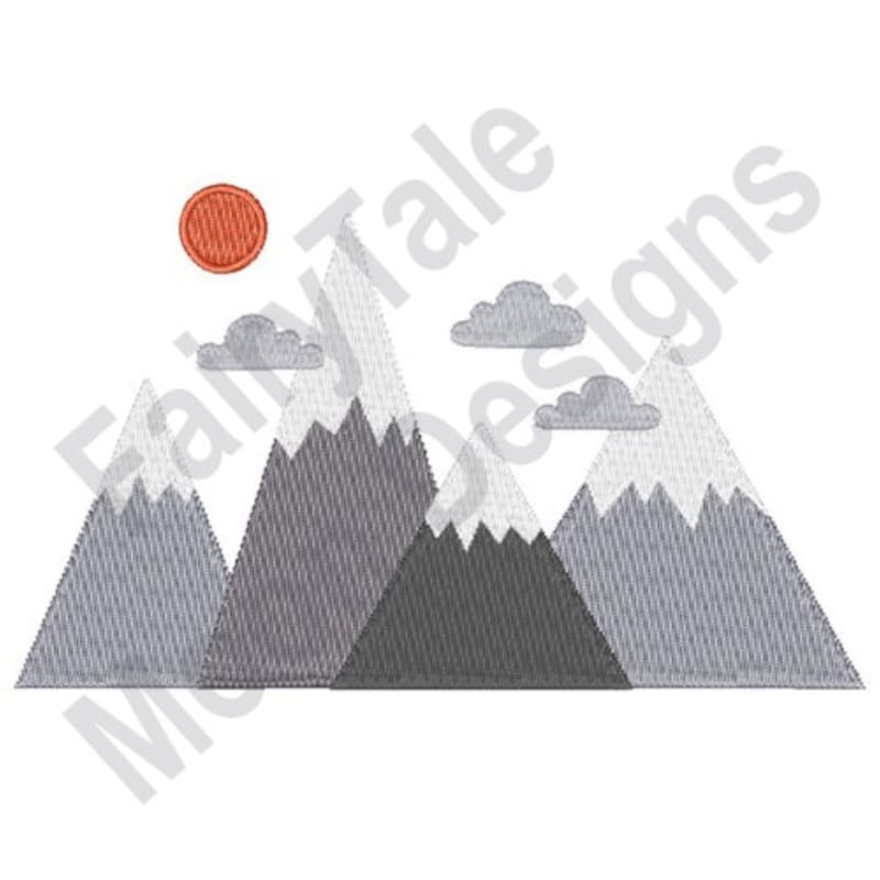Mountain Embroidery - Etsy
